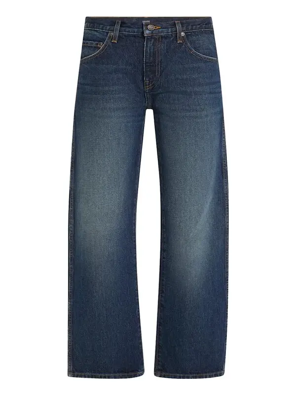 Khaite Kerrie Crop Wide Leg Jeans - Dkblue