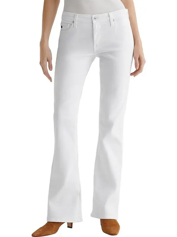 Ag Angel Low-rise Bootcut Jeans - Gallery White