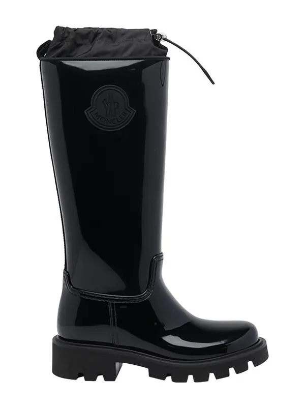 Moncler Kickstream High Rain Boots - Black