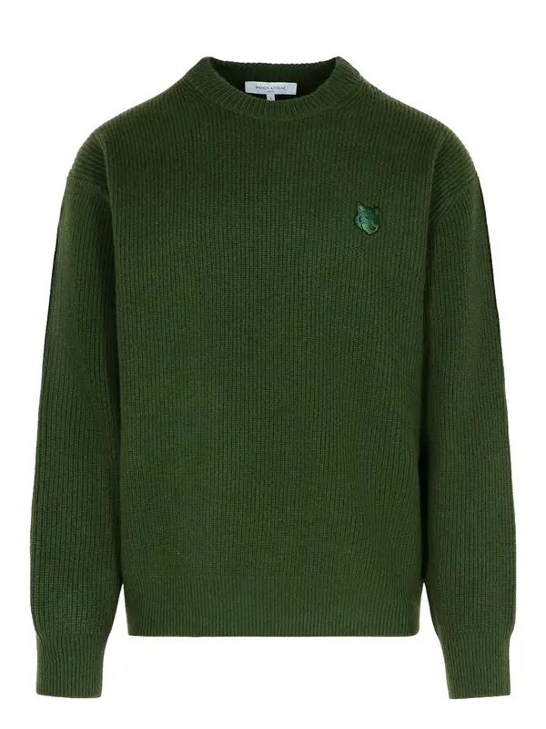 Maison Kitsuné Wool Blend Sweater - Green