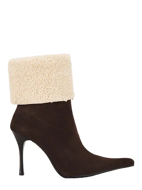 Jeffrey Campbell Burr Boot - Brown Suede Combo
