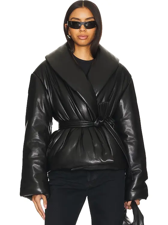 LOVERS AND FRIENDS Alex Faux Leather Jacket - Black