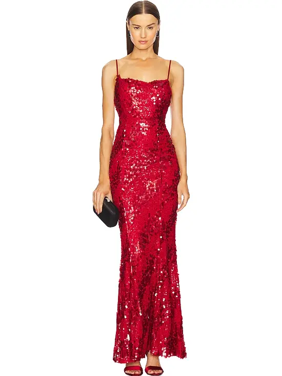 MICHAEL COSTELLO X Marlene Gown - Red