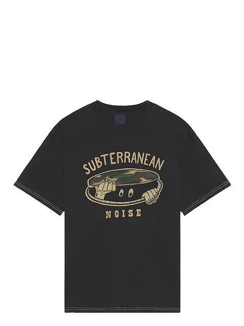 Nudie Jeans Koffe Sub Noise T-shirt In Black - Antracite
