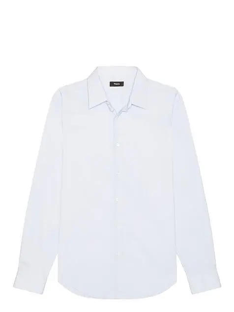Theory Sylvain Wealth Shirt In Baby Blue - Olympic