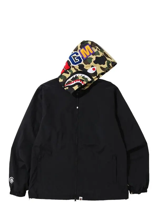BAPE 1st Camo Shark Hoodie Jacket - Yellow