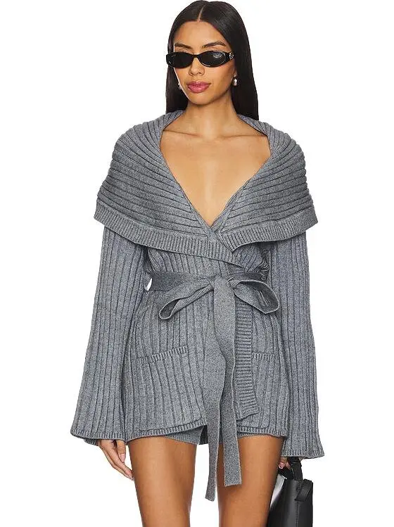 GUIZIO Tullia Slouchy Cardigan - Grey