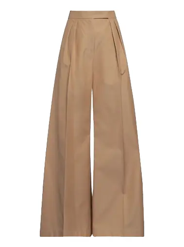 Max Mara Wide-leg Canvas Pants - Beige