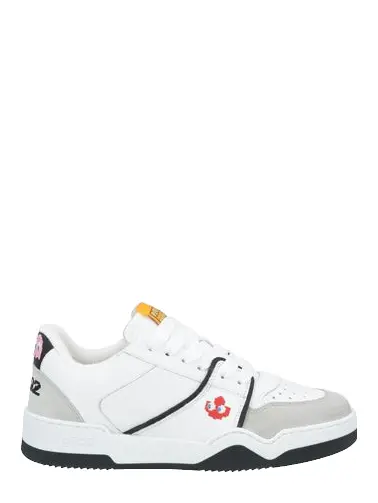 Dsquared2 Light Calfskin Sneakers - Grey