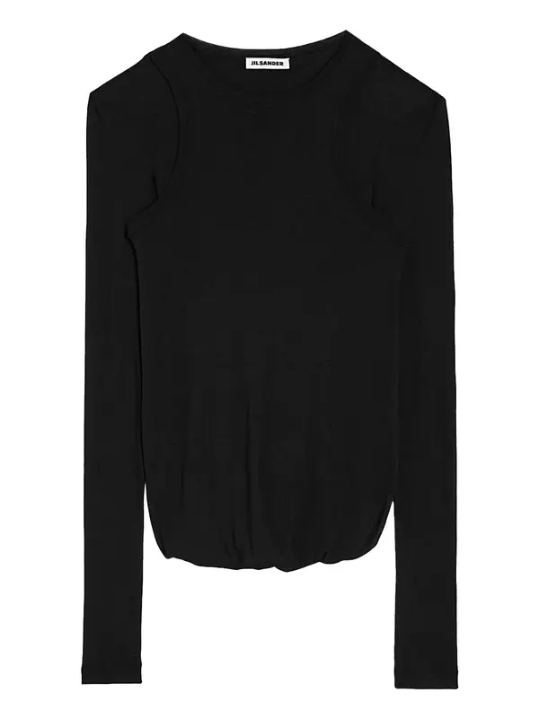 JIL SANDER Crew-neck T-shirt - Black