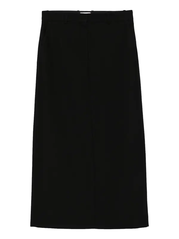 TOTEME Low-waist Straight Maxi Skirt - Black