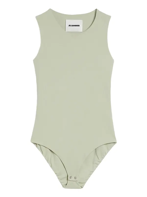 JIL SANDER Round-neck Sleeveless Bodysuit - Neutrals