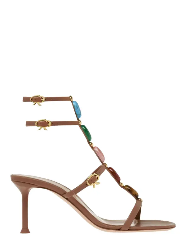 GIANVITO ROSSI Shanti 70 Sandals - Brown