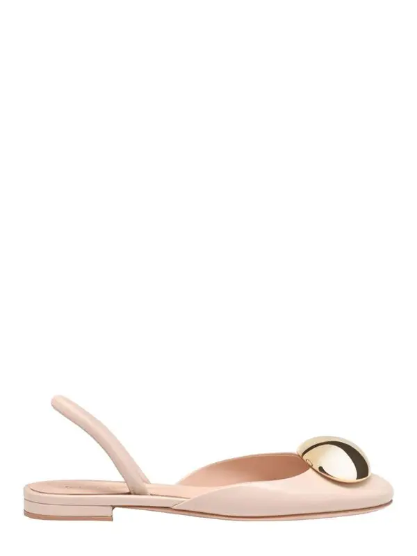 GIANVITO ROSSI Sphera Ballerina Shoes - Neutrals