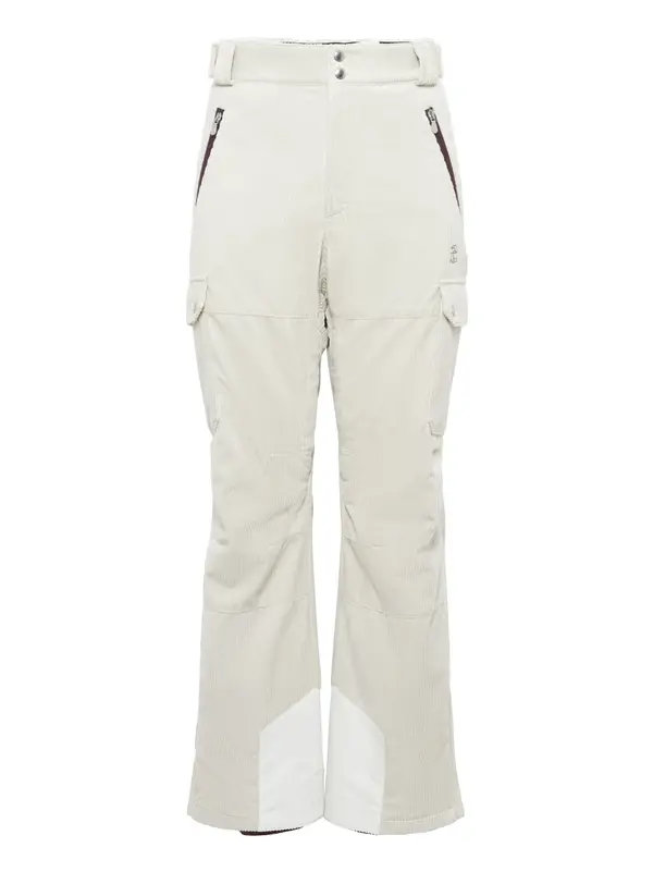 Brunello Cucinelli Corduroy Mountain Padded Trousers - White