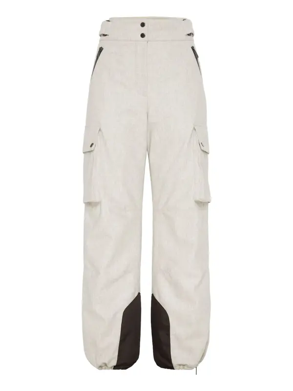 Brunello Cucinelli Mountain Cargo Trousers - White