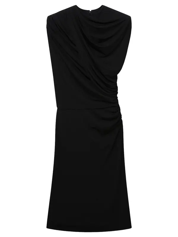 Stella McCartney Draped Midi Dress - Black