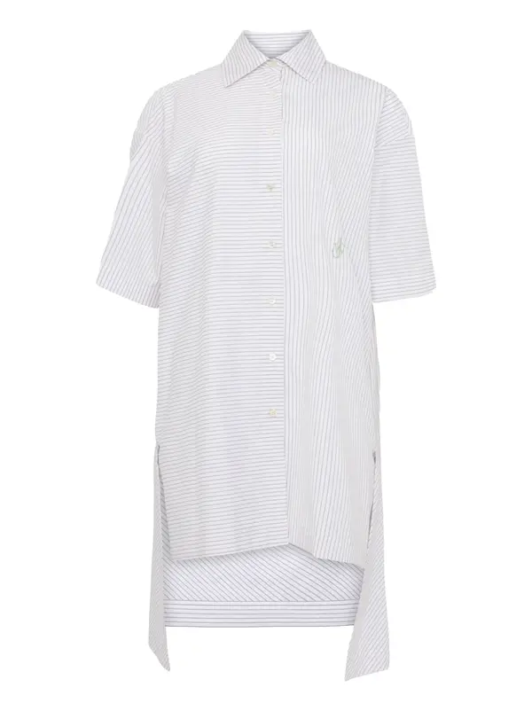 JW Anderson Step-hem Shirt Dress - Grey