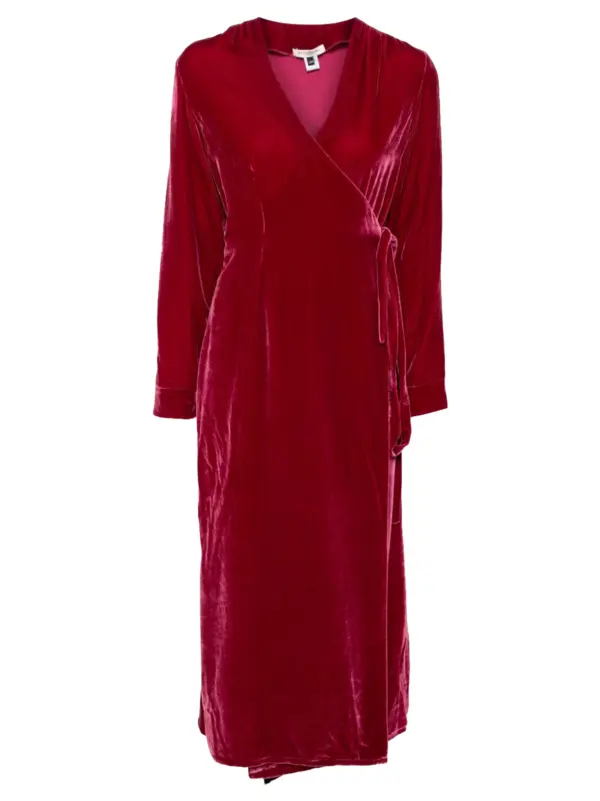GILDA & PEARL Midi Robe - Red