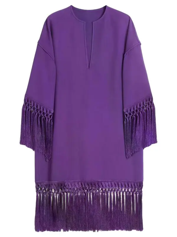 Valentino Garavani Cady Couture Midi Dress - Purple