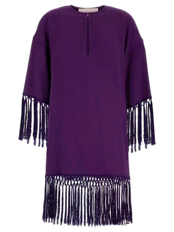 Valentino Garavani Cady Couture Midi Dress - Purple