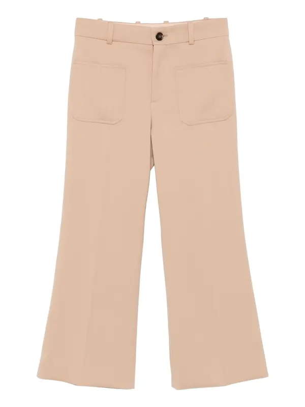 Chloé Cropped Trousers - Brown
