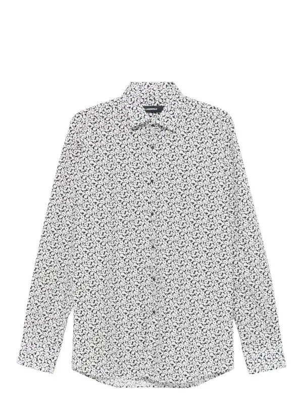 Karl Lagerfeld Floral-print Shirt - Black