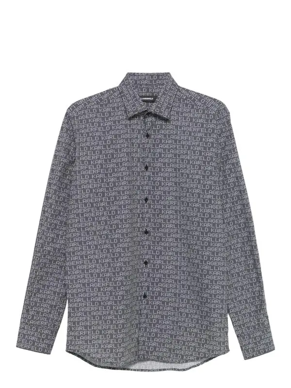 Karl Lagerfeld Logo-print Shirt - Black