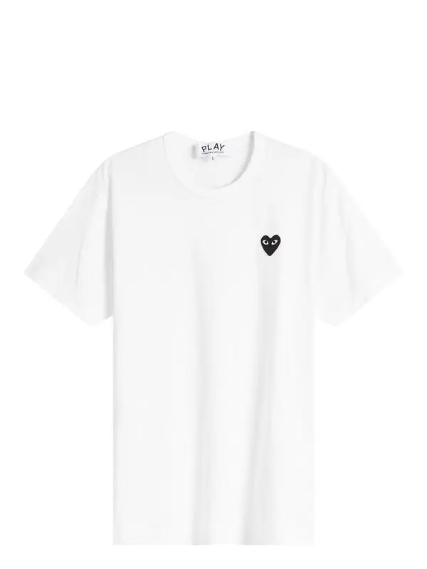 Play Comme Des Garcon Basic Logo T-shirt - White/black