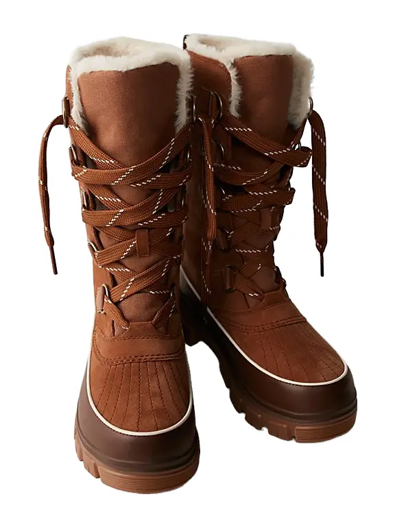Sorel Tivoli V Tall Waterproof Snow Boots - Velvet Tan/tobacco