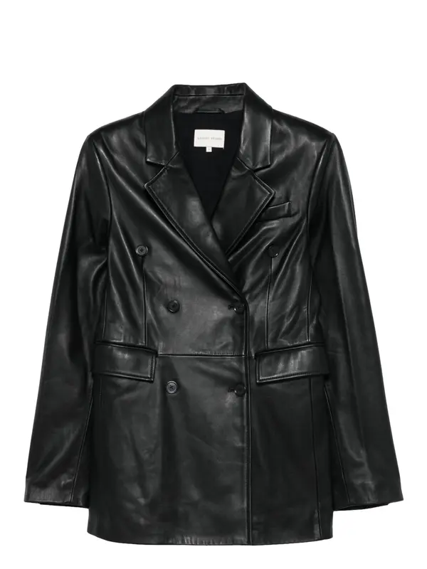 Loulou De Saison Loulou Studio Benetra Lambskin Blazer - Black