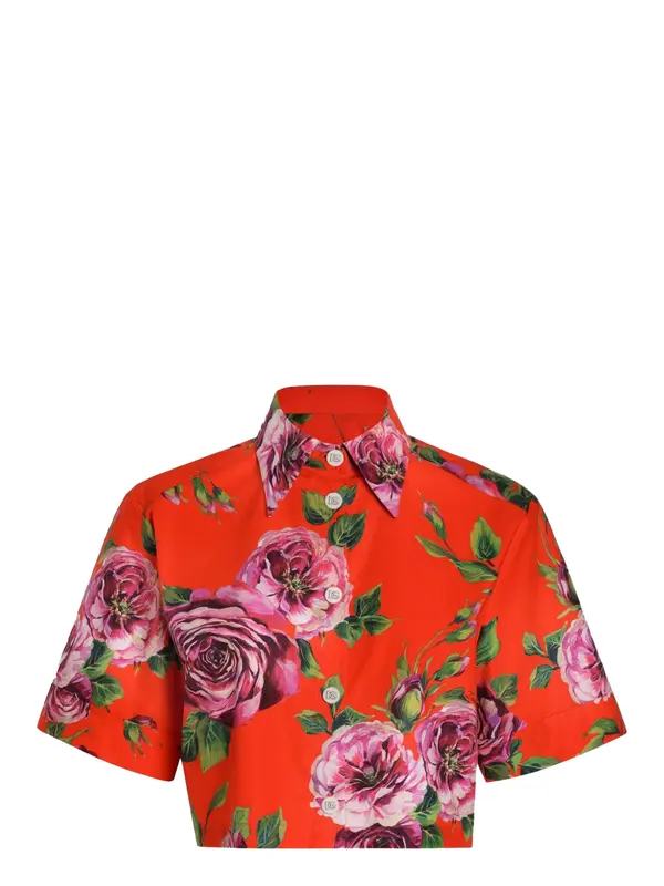 Dolce & Gabbana Floral-print Shirt - Red