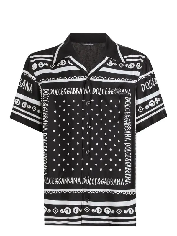 Dolce & Gabbana Printed Shirt - Black