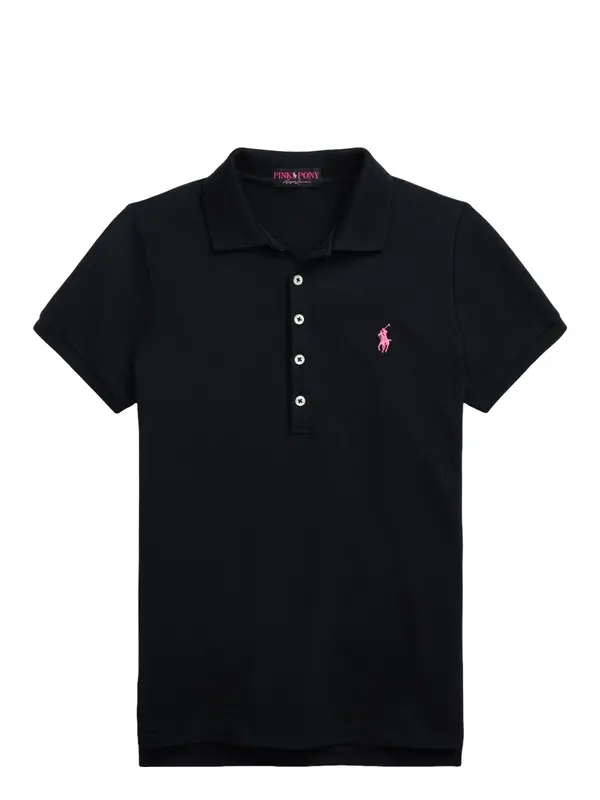Polo Ralph Lauren Pink Pony Polo Top - Black