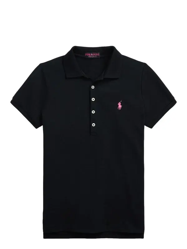 Polo Ralph Lauren Pink Pony Polo Top - Black
