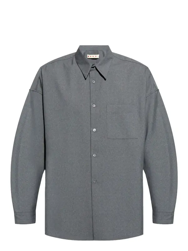 Marni Wool Shirt - Grey