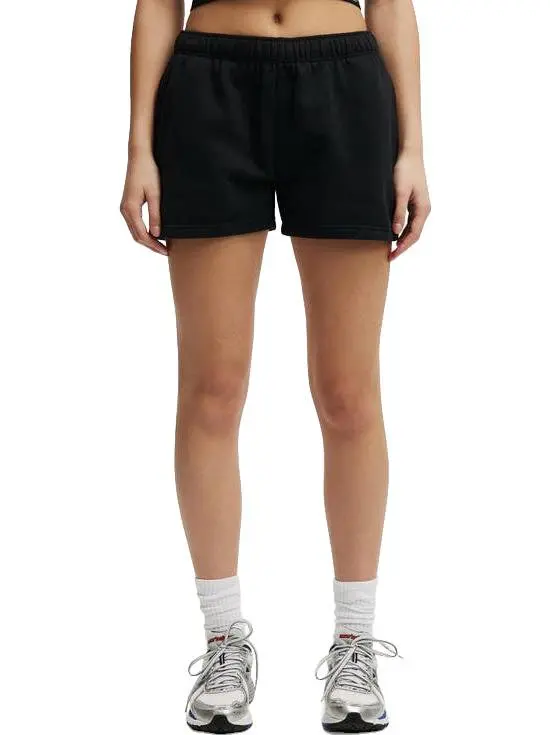 Cotton:on Active Plush Essential Gym Short - Black