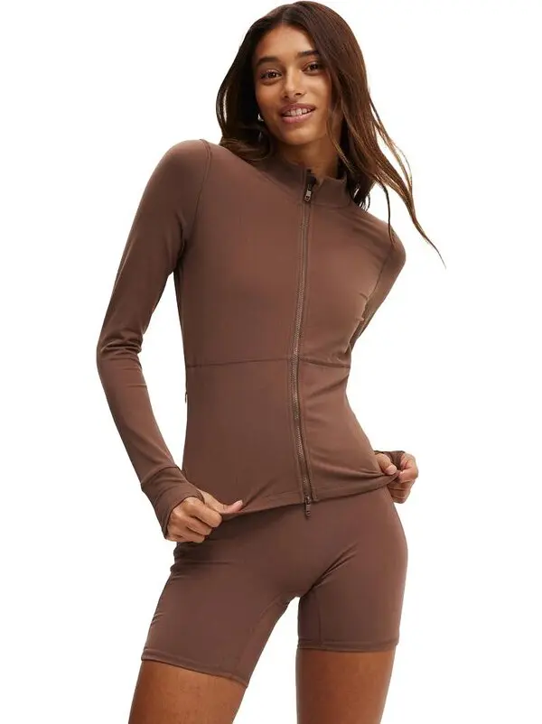 Cotton:on Active Core Long Sleeve - Deep Taupe