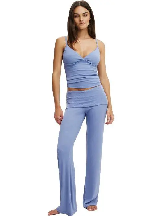 Cotton:on Airy Soft Roll Waist Pant - Daydream Blue