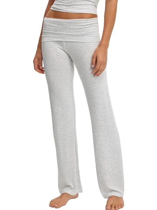 Cotton:on Airy Soft Roll Waist Pant - Smooth Light Grey Marle