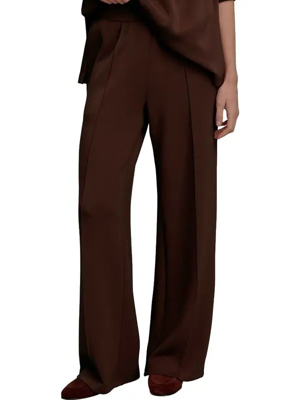 Varley Doublesoft Wide Leg Pants - Coffee Bean