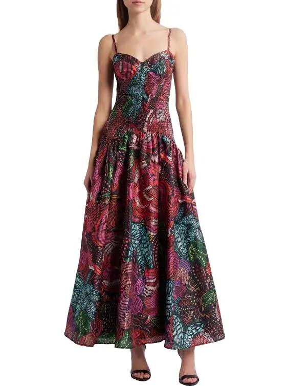 HUTCH Lietta Gown - Condensed Embroidered Floral