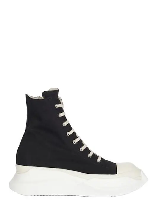 Rick Owens Abstractin High-top Sneakers - Black/milk