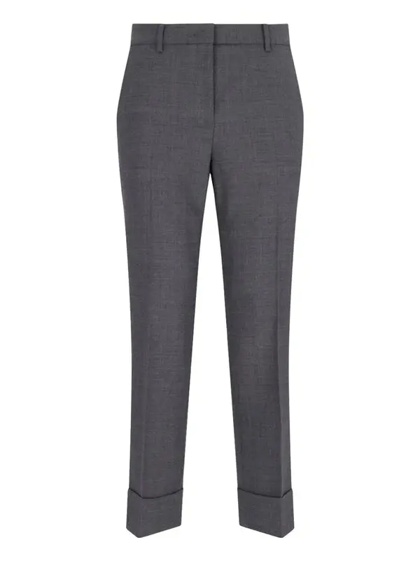 Incotex Tailored Trousers With Pressed Crease - Grey