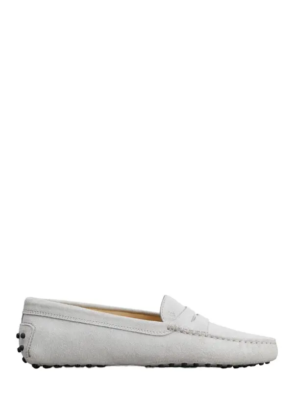 TOD'S Leather Loafers - Grey