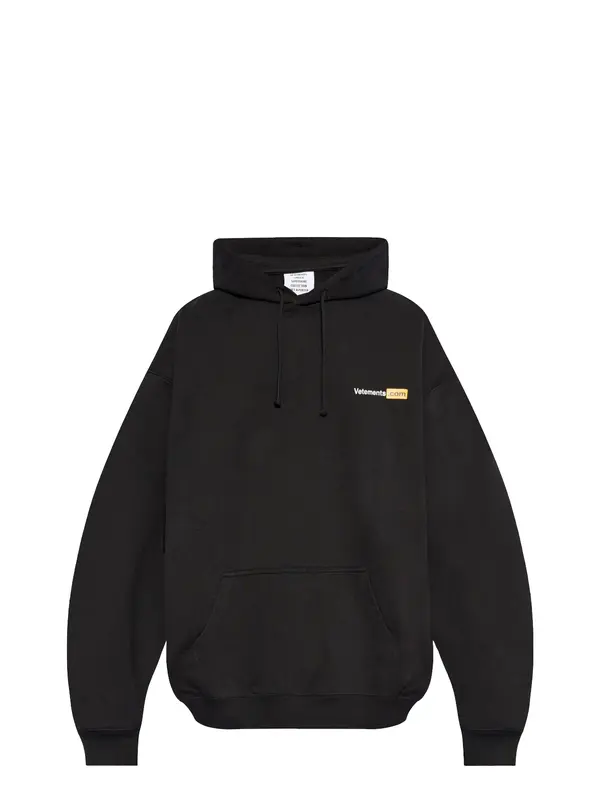Vetements Logo-print Hoodie - Black