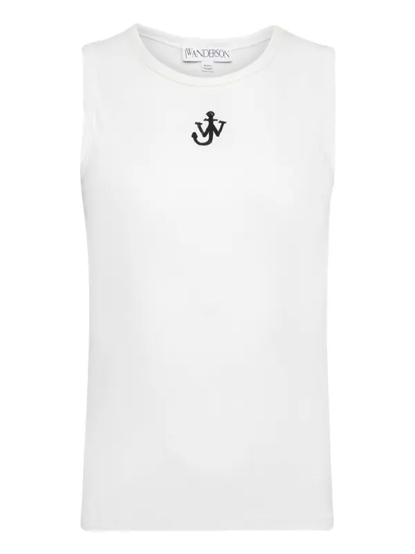 JW Anderson Anchor-embroidered Top - White
