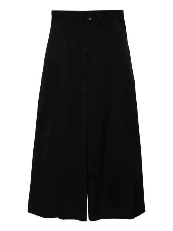 JULIUS Prism Wide-leg Trousers - Black
