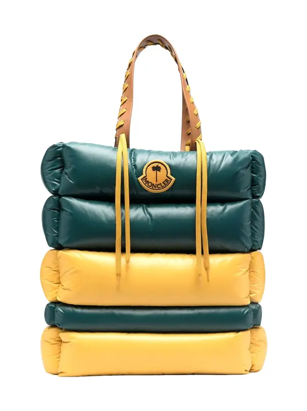 Palm Angels X Moncler Padded Tote Bag - Green
