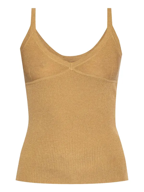 Max Mara Sleeveless Knitted Top - Brown